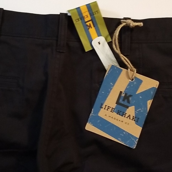 life khaki by hagar | Pants | Life Khaki Black Khaki Pants | Poshmark